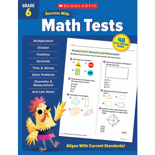 Scholastic Success With Math Tests, Grade 6 – Menucha Classroom Solutions